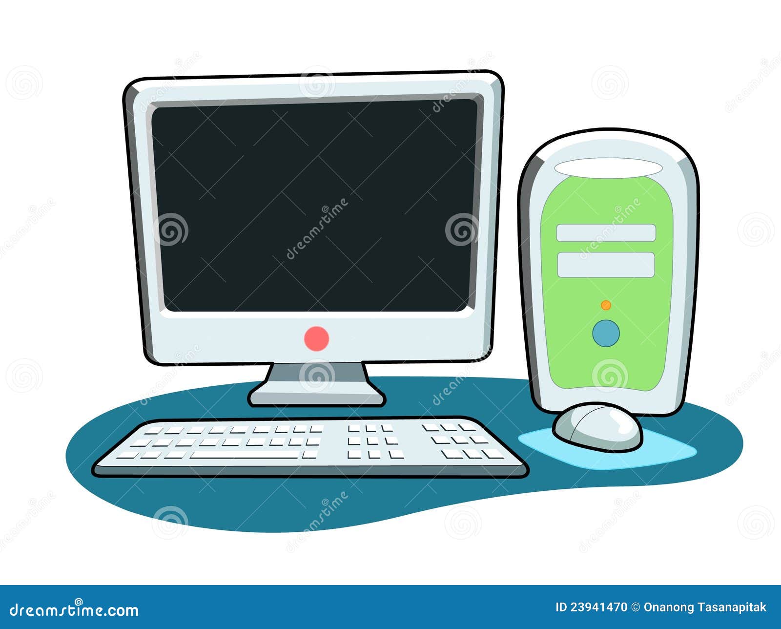 Ordinateur illustration stock. Illustration du ordinateur - 23941470