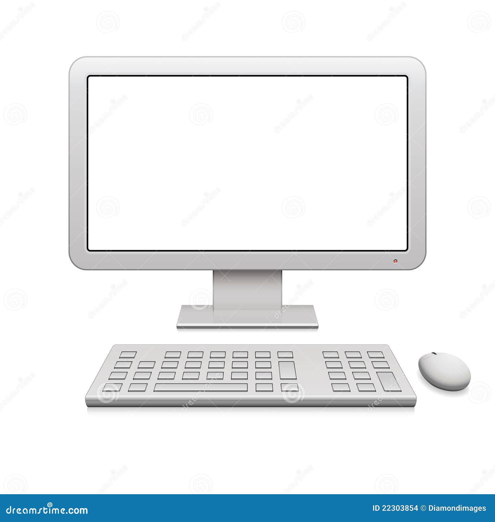 Ordinateur De Bureau Moderne Illustration de Vecteur - Illustration du ...