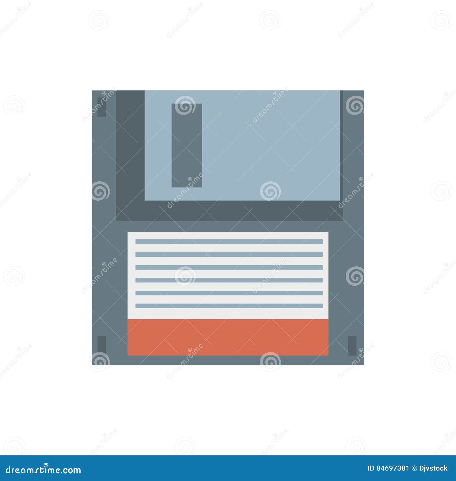 Ordinateur De Stockage De Disquette Souple Illustration Stock ...