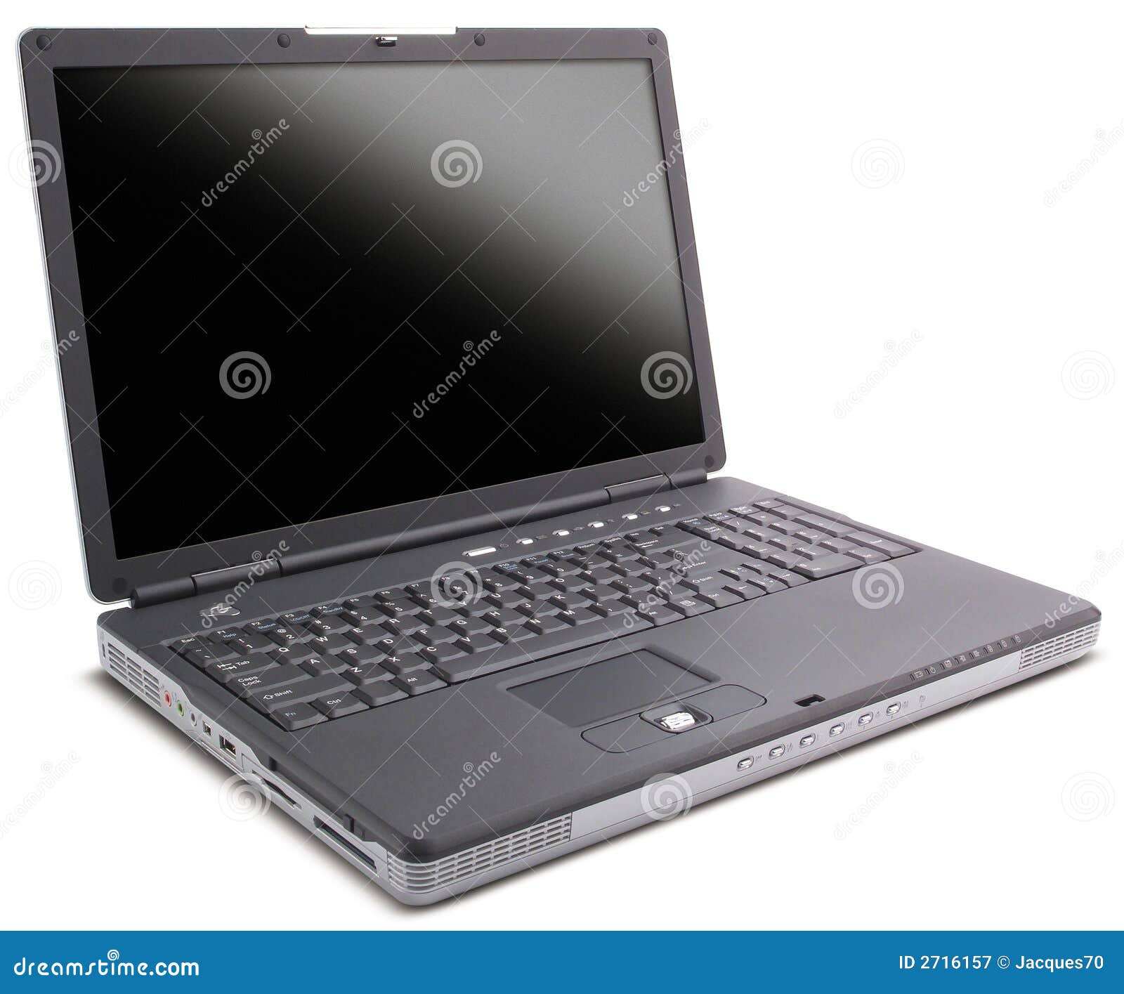 Ordinateur portatif image stock. Image du bureau, bleu - 2716157