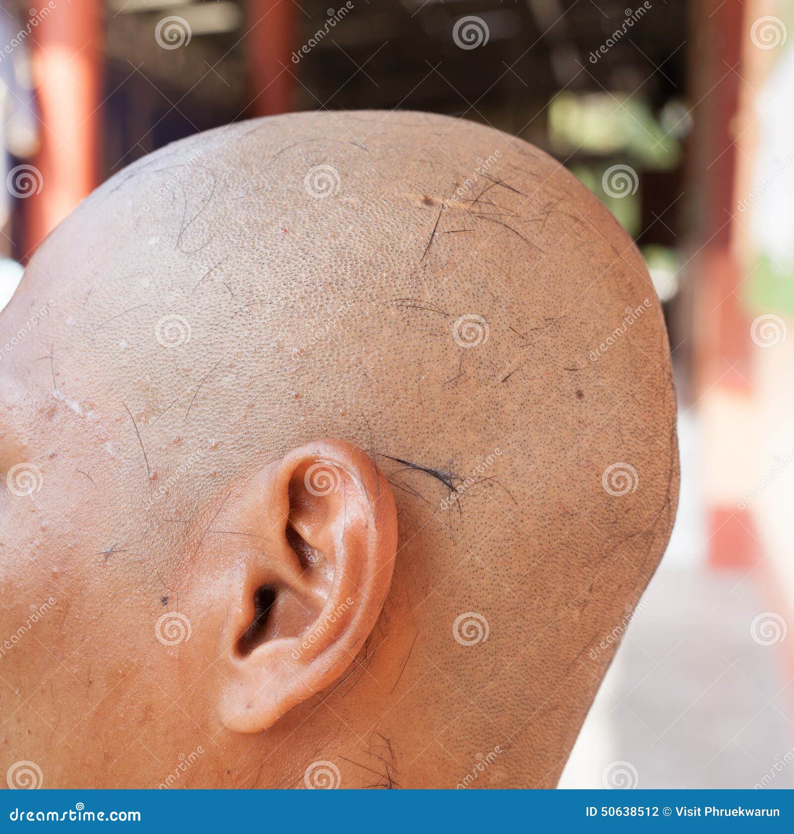 The Ordination Ceremony of a Monk. Stock Photo - Image of tonsure ...