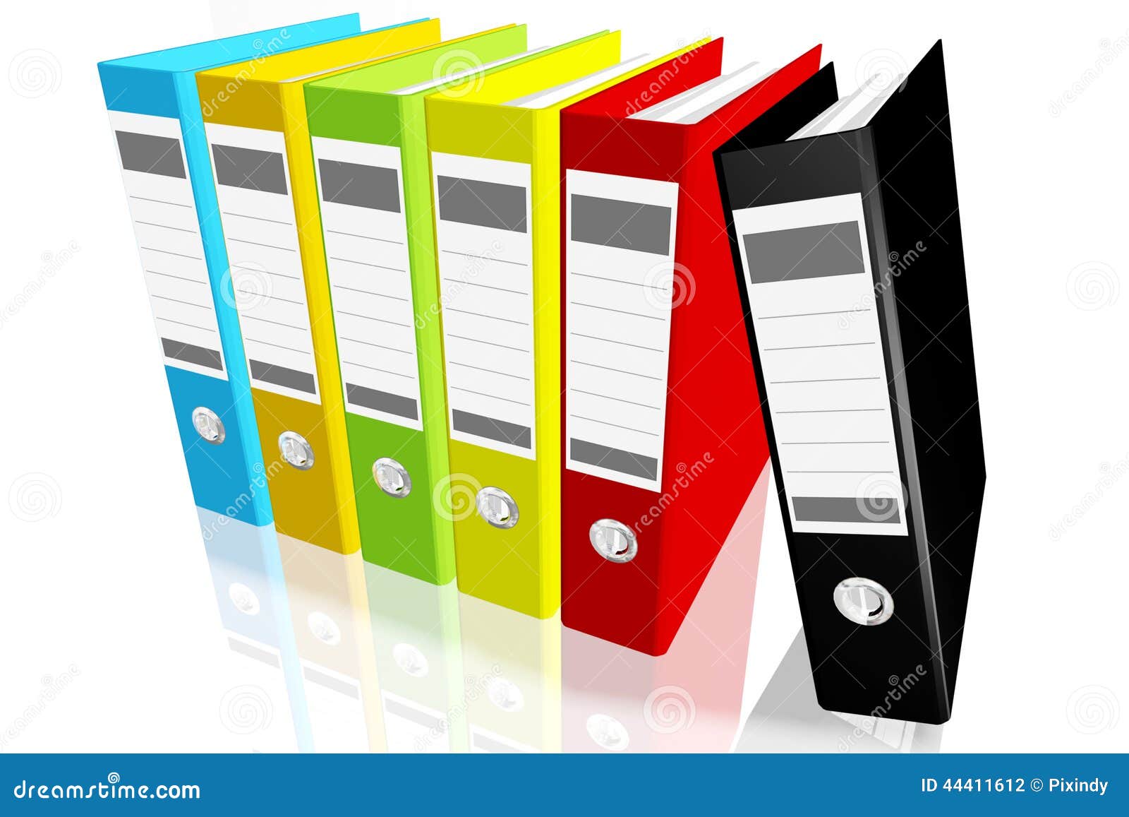 Ordner Für Dokumente, Bilder 3D Stock Abbildung - Illustration von buch ...