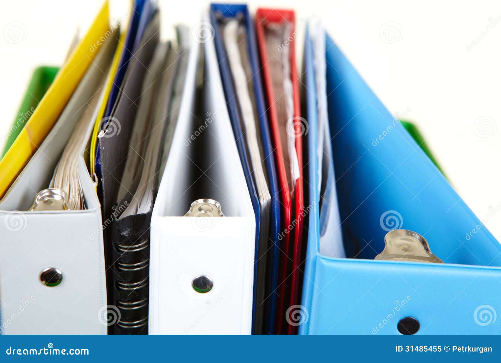 Ordner und Dokumente stockbild. Bild von büro, papier - 31485455