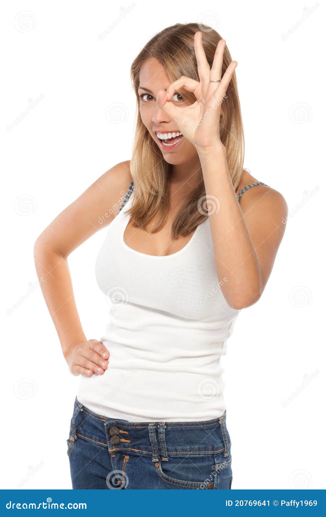 In Ordnung! stockbild. Bild von hand, ausdruck, gesichtsbehandlung ...