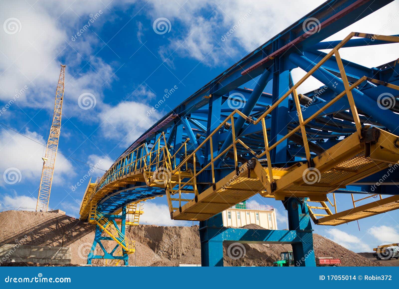 Ore Conveyor in Open Pit Mining Stock Photo - Image of power, deposit ...