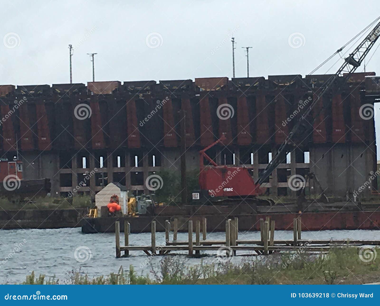 Ore Dock editorial stock photo. Image of marquette, dock - 103639218