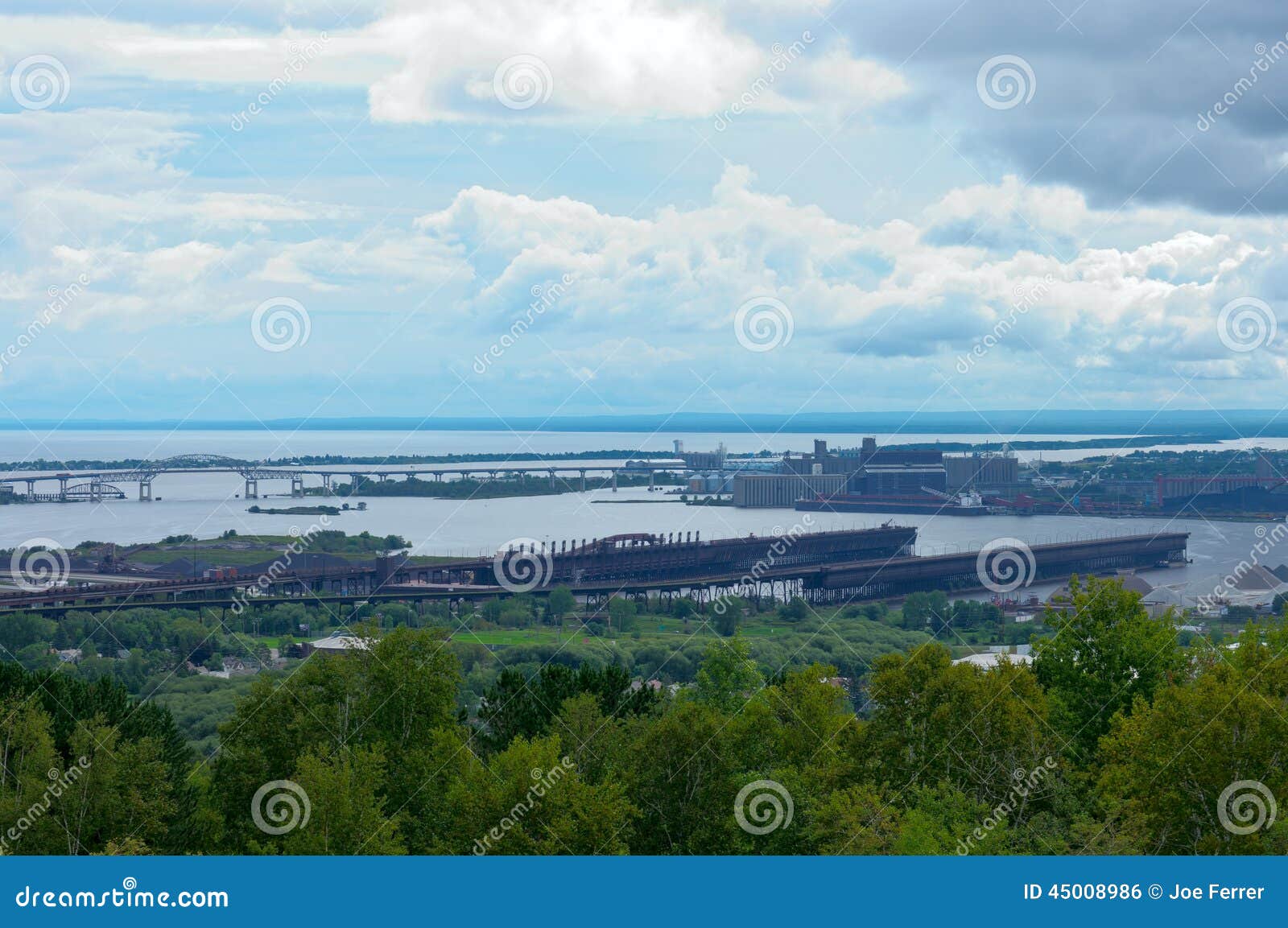 Ore Docks and Harbor in Duluth Stock Photo - Image of shipping, louis ...