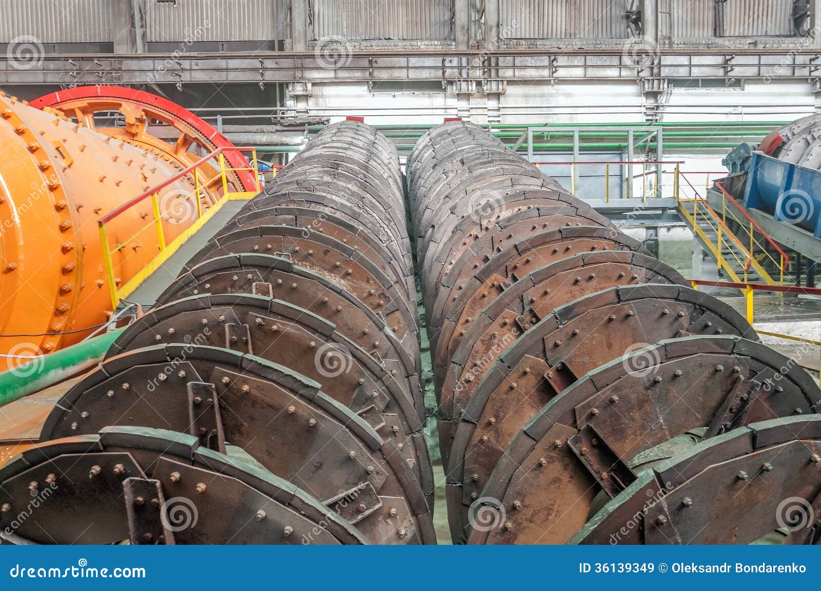 Ore-dressing and Processing Enterprise Stock Image - Image of picking ...