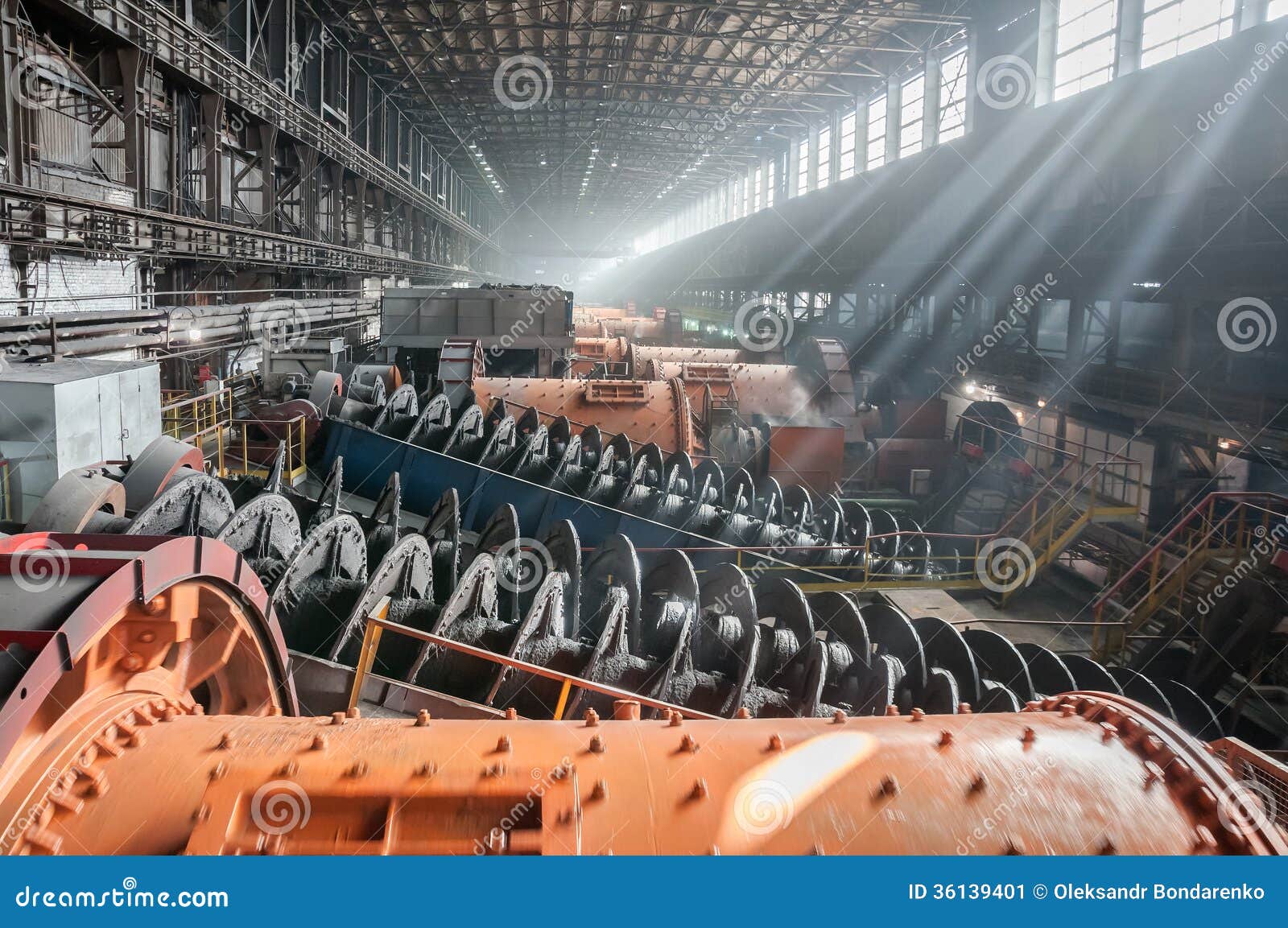 Ore-dressing and Processing Enterprise Stock Image - Image of plant ...