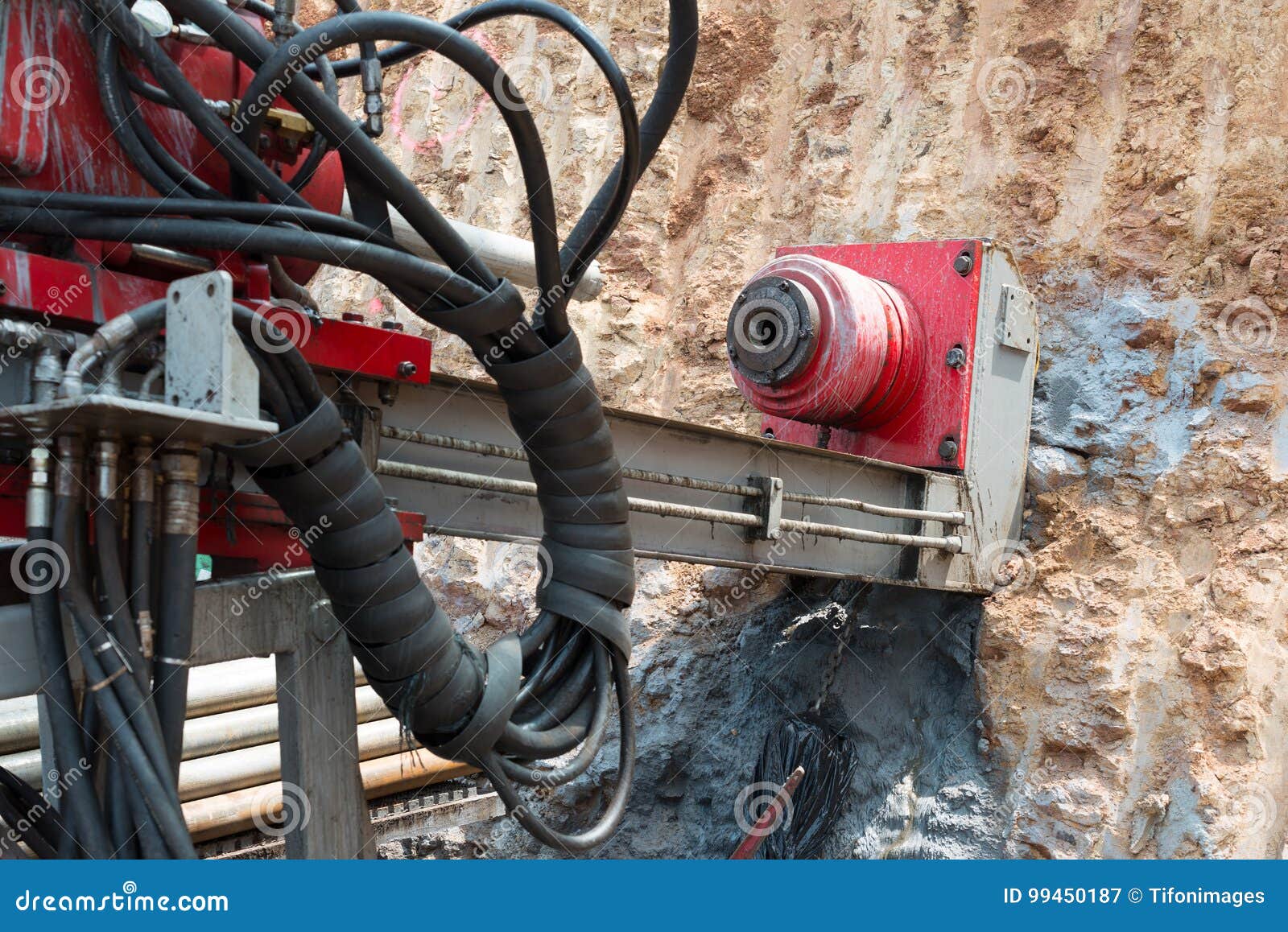 Ore drilling machine stock image. Image of mineral, digging - 99450187