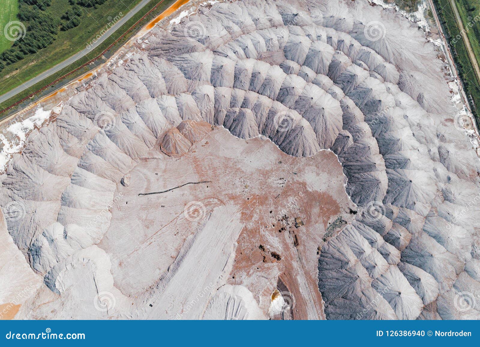 Ore Layers, Unsuitable for Production. Warehousing of Rocks with the ...