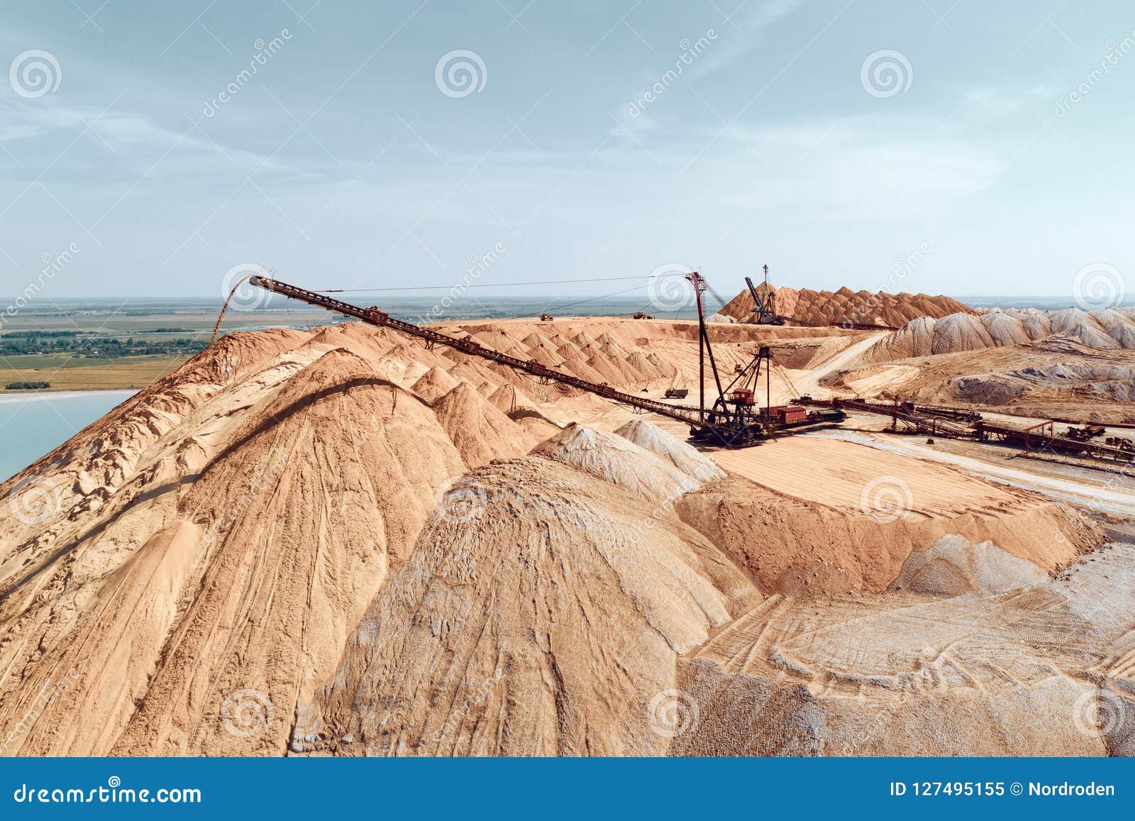 Ore Layers, Unsuitable for Production. Warehousing of Rocks with the ...