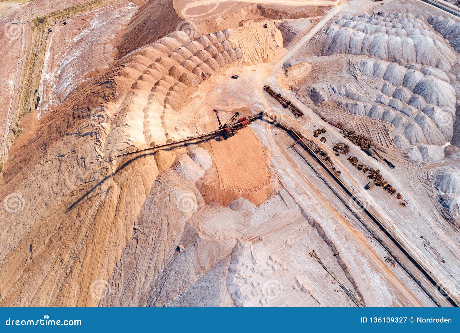 Ore Layers, Unsuitable for Production. Warehousing of Rocks with the ...