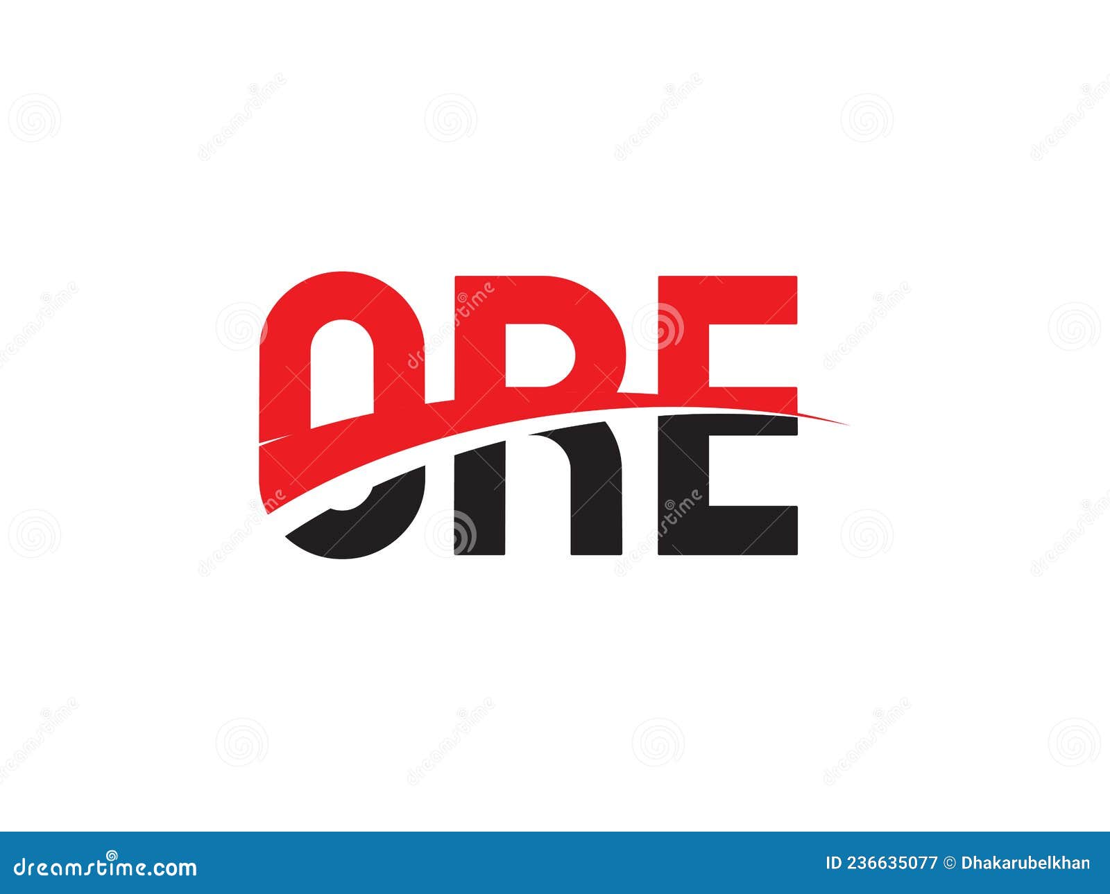 ORE Letter Initial Logo Design Vector Illustration Stock Vector ...