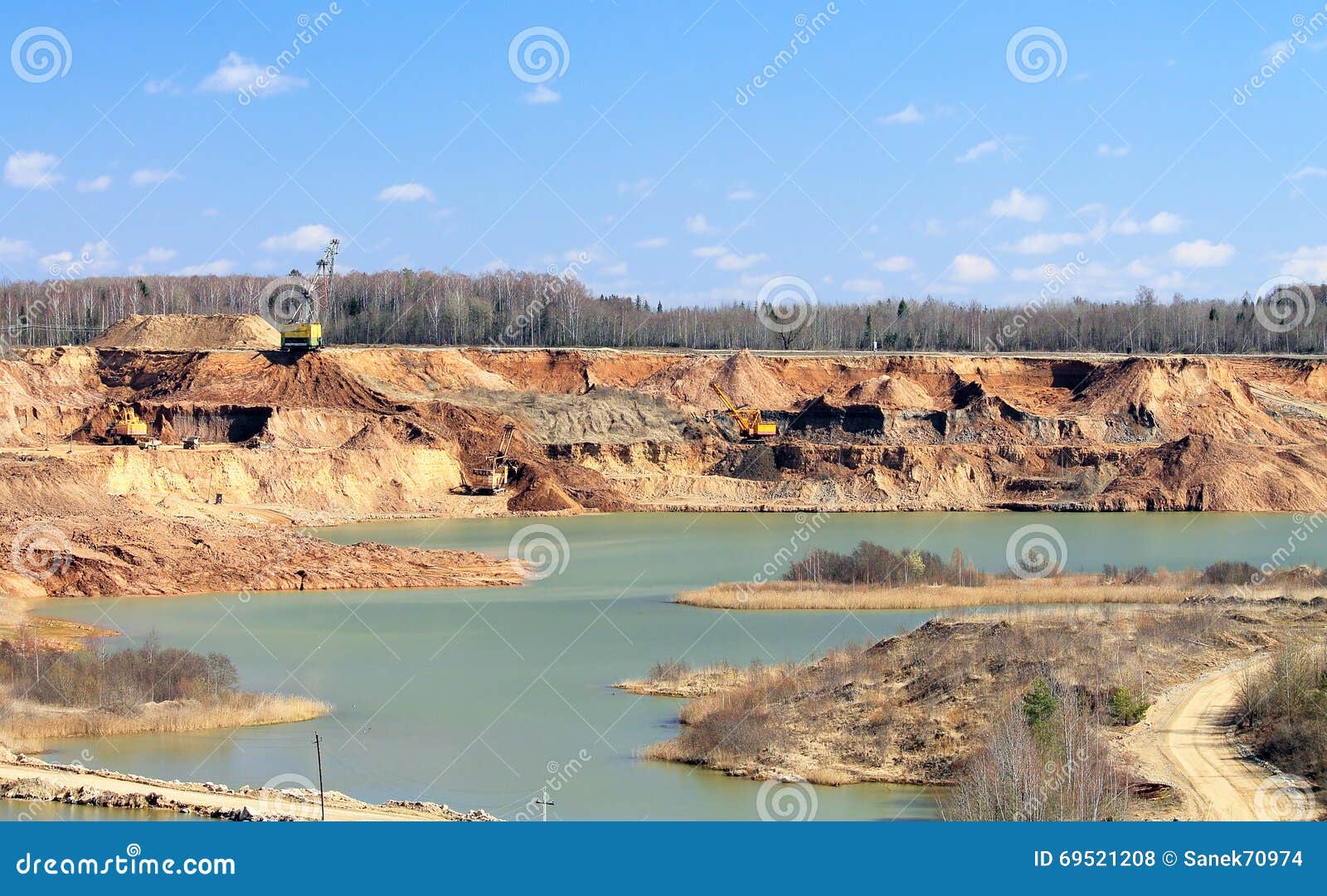 Ore mining stock photo. Image of marbles, researchers - 69521208