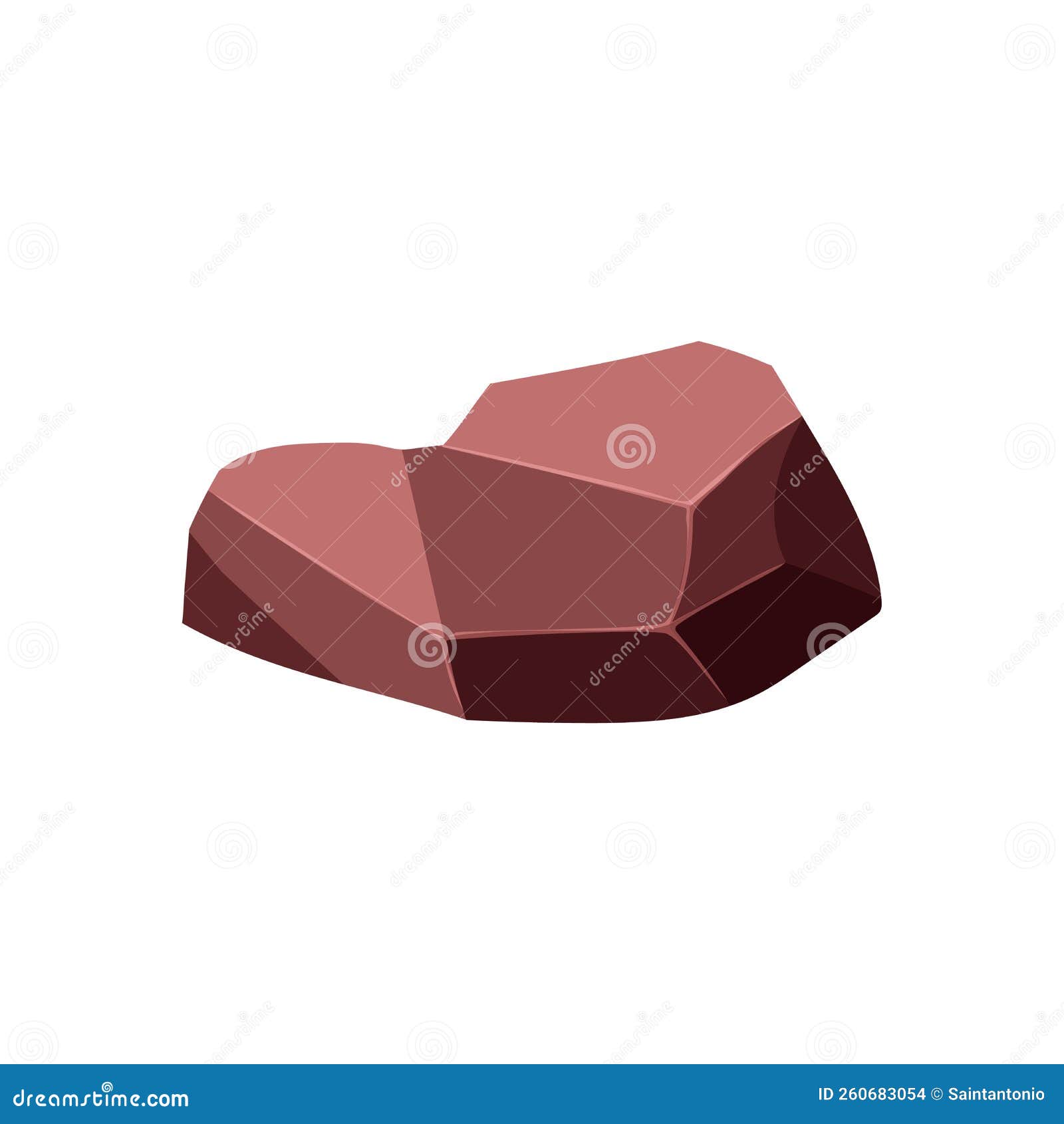 Ore Rock Boulder. Natural Shape Stone Stock Vector - Illustration of ...