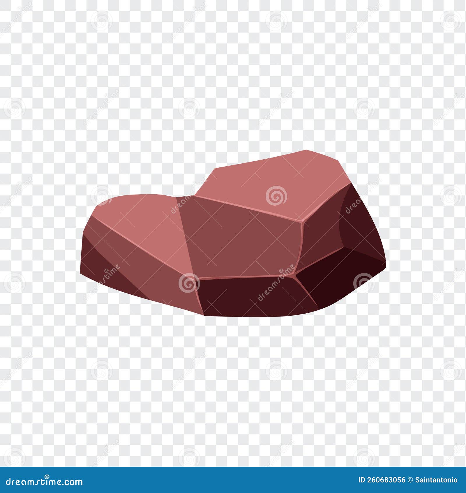 Ore Rock Boulder. Natural Shape Stone Stock Vector - Illustration of ...