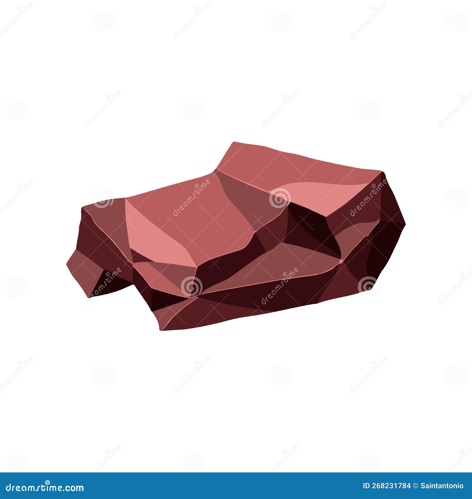 Ore Rock Boulder. Natural Shape Stone Stock Vector - Illustration of ...