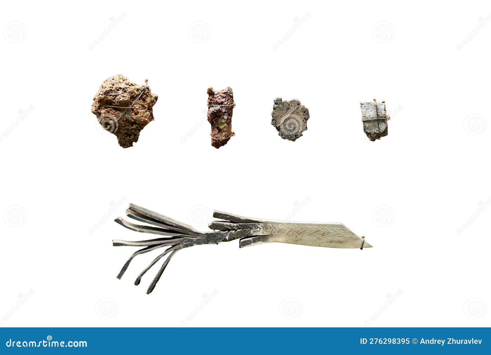 Ore and Sample Products of a Medieval Blacksmith for the Manufactur ...