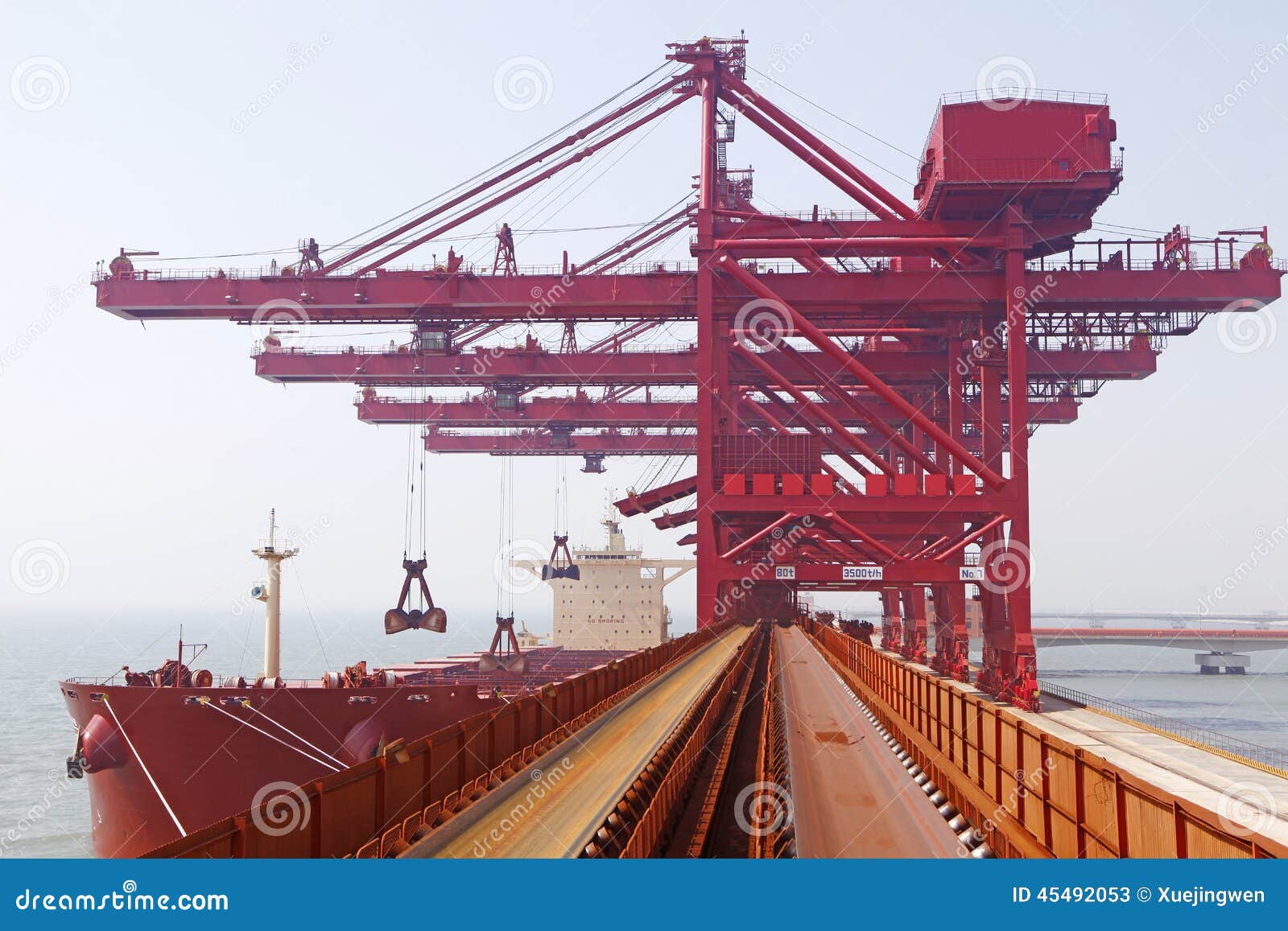Ore terminal stock image. Image of australia, conveyors - 45492053