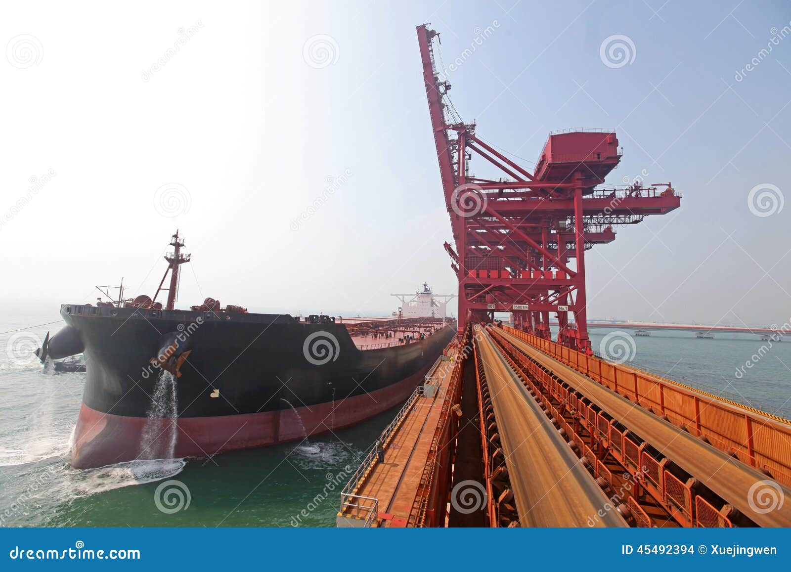 Ore terminal stock photo. Image of industrial, construction - 45492394
