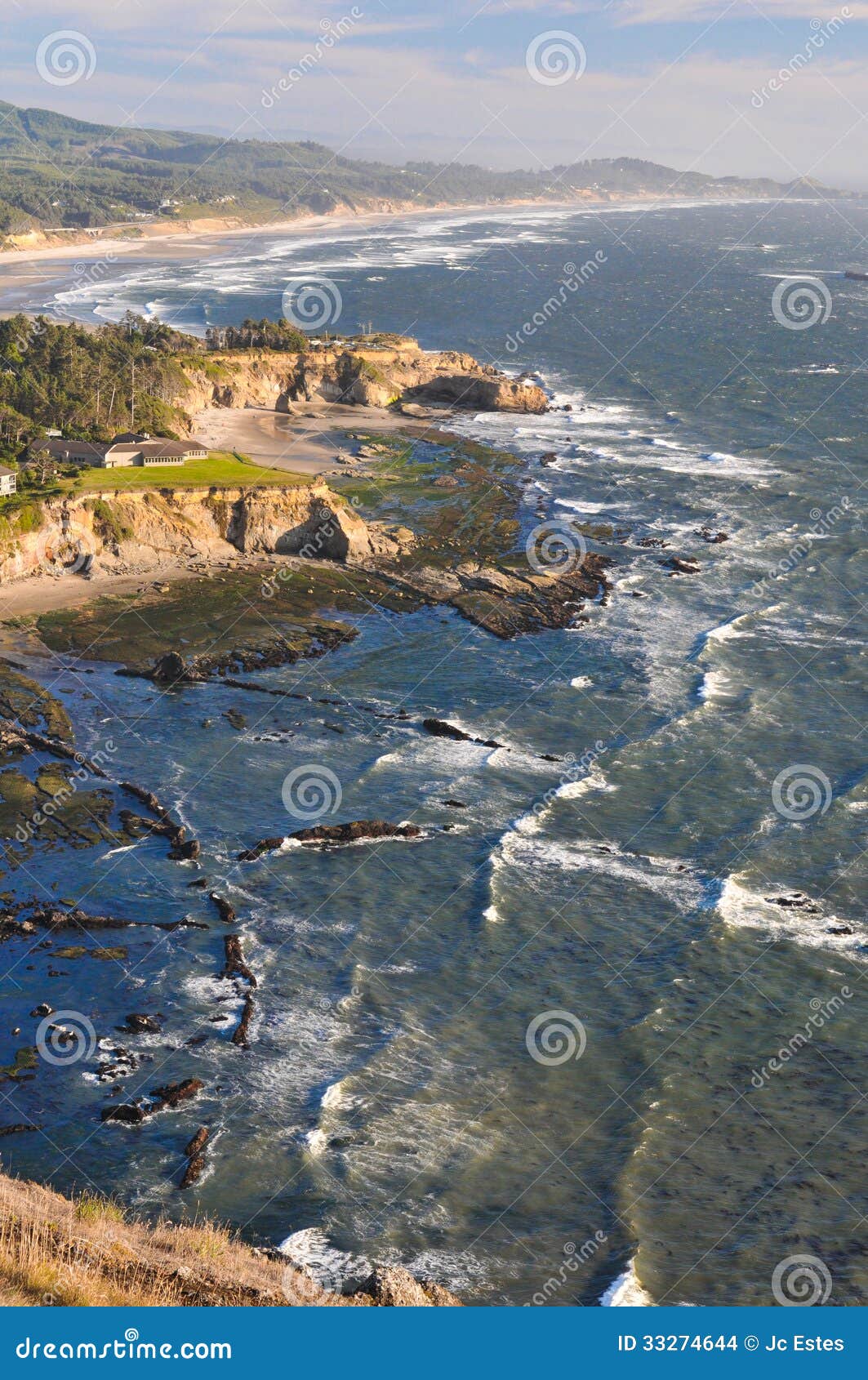Oregon Coast stock photo. Image of nice, scene, clouds - 33274644