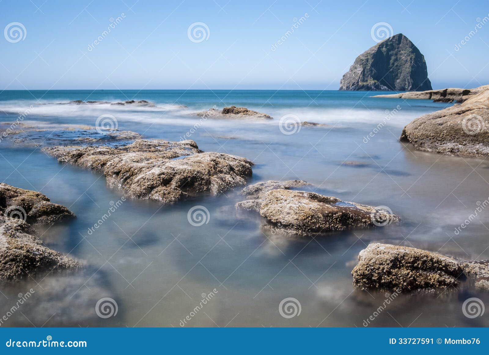 Oregon Coast Haystack Rock - Pacific City Oregon Stock Image - Image of ...