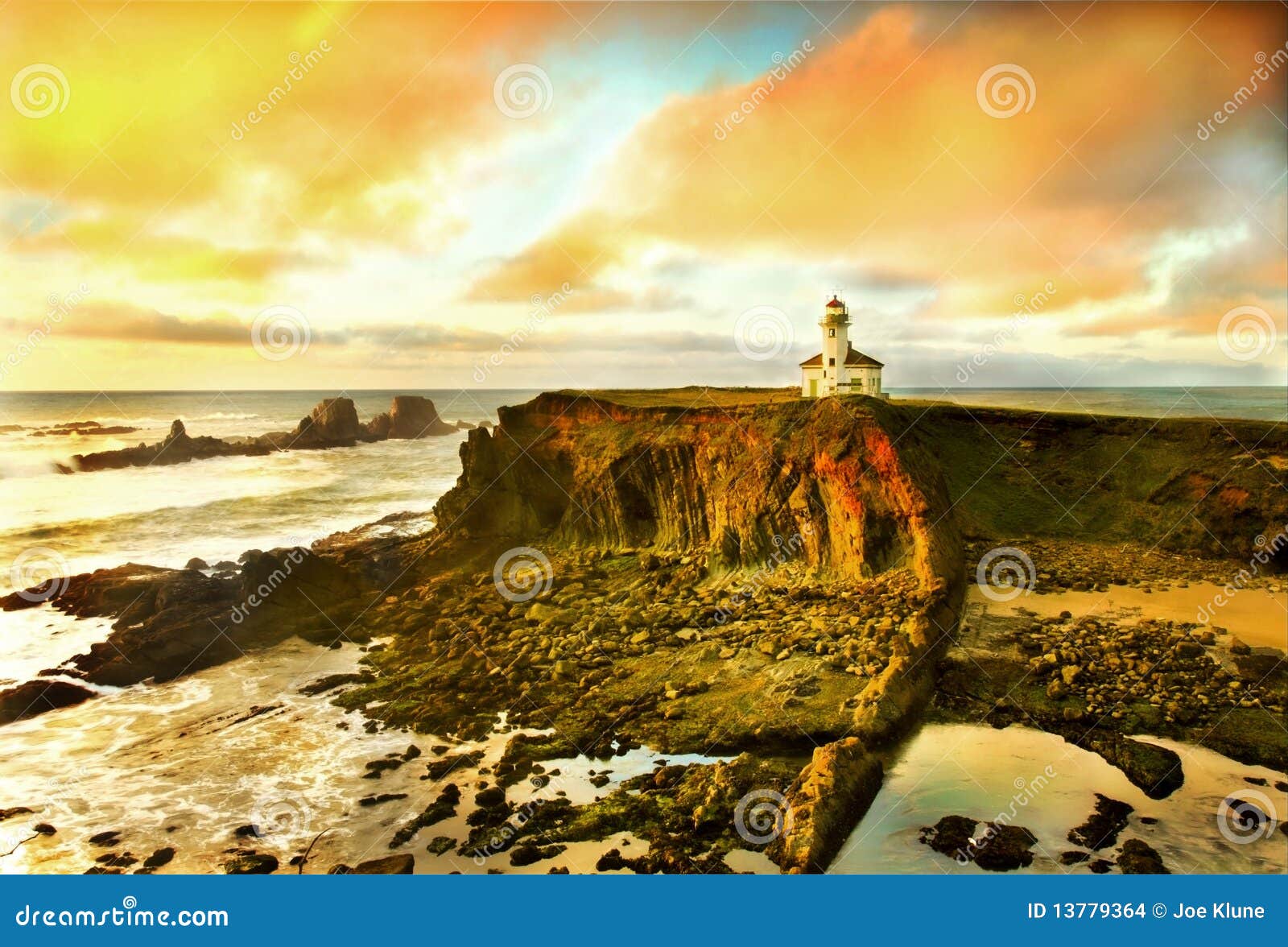 Oregon coast portrait stock photo. Image of signal, tourism - 13779364
