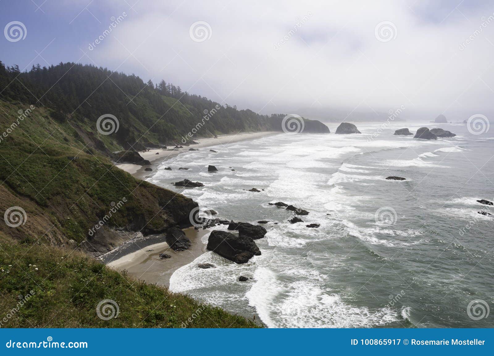 Oregon coast stock image. Image of ocean, oregon, scenic - 100865917