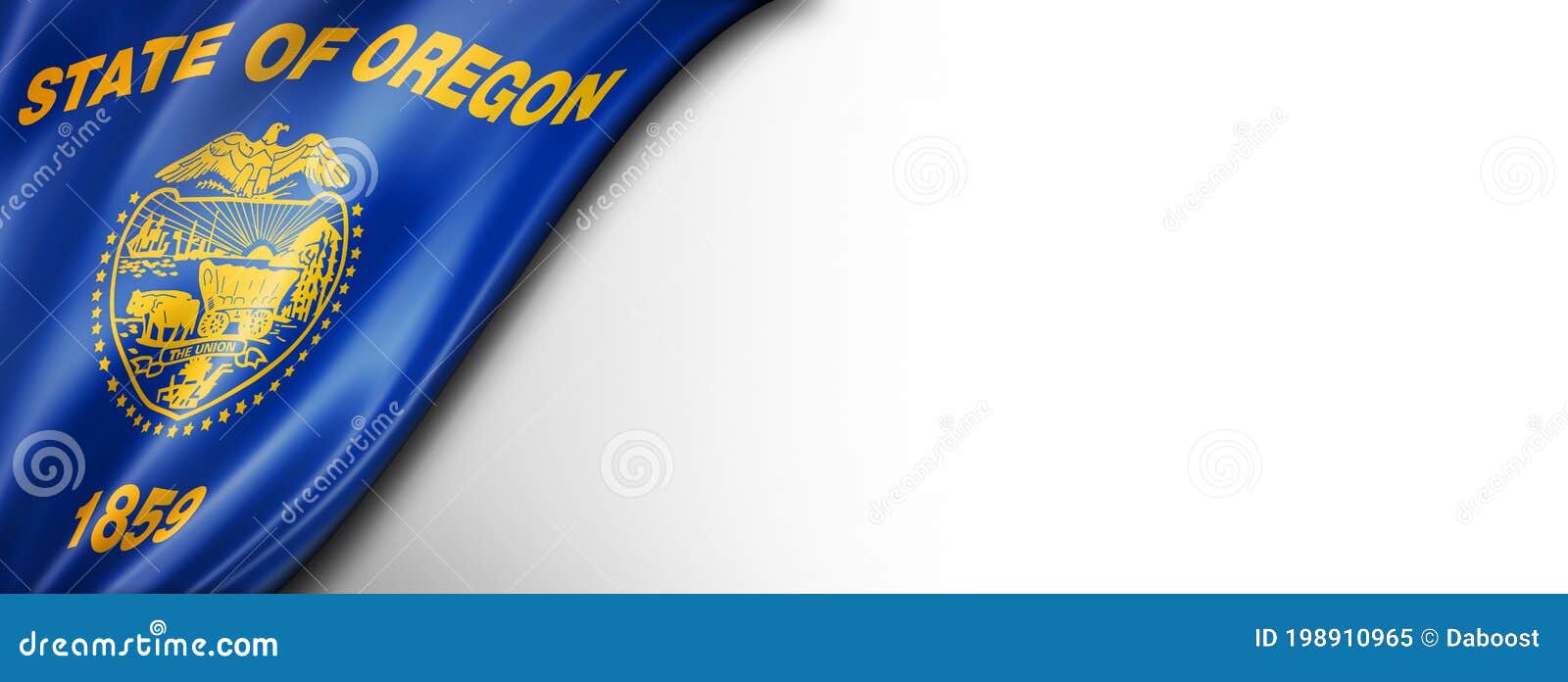 Map Of Oregon With Flag Cartoon Vector | CartoonDealer.com #4232577