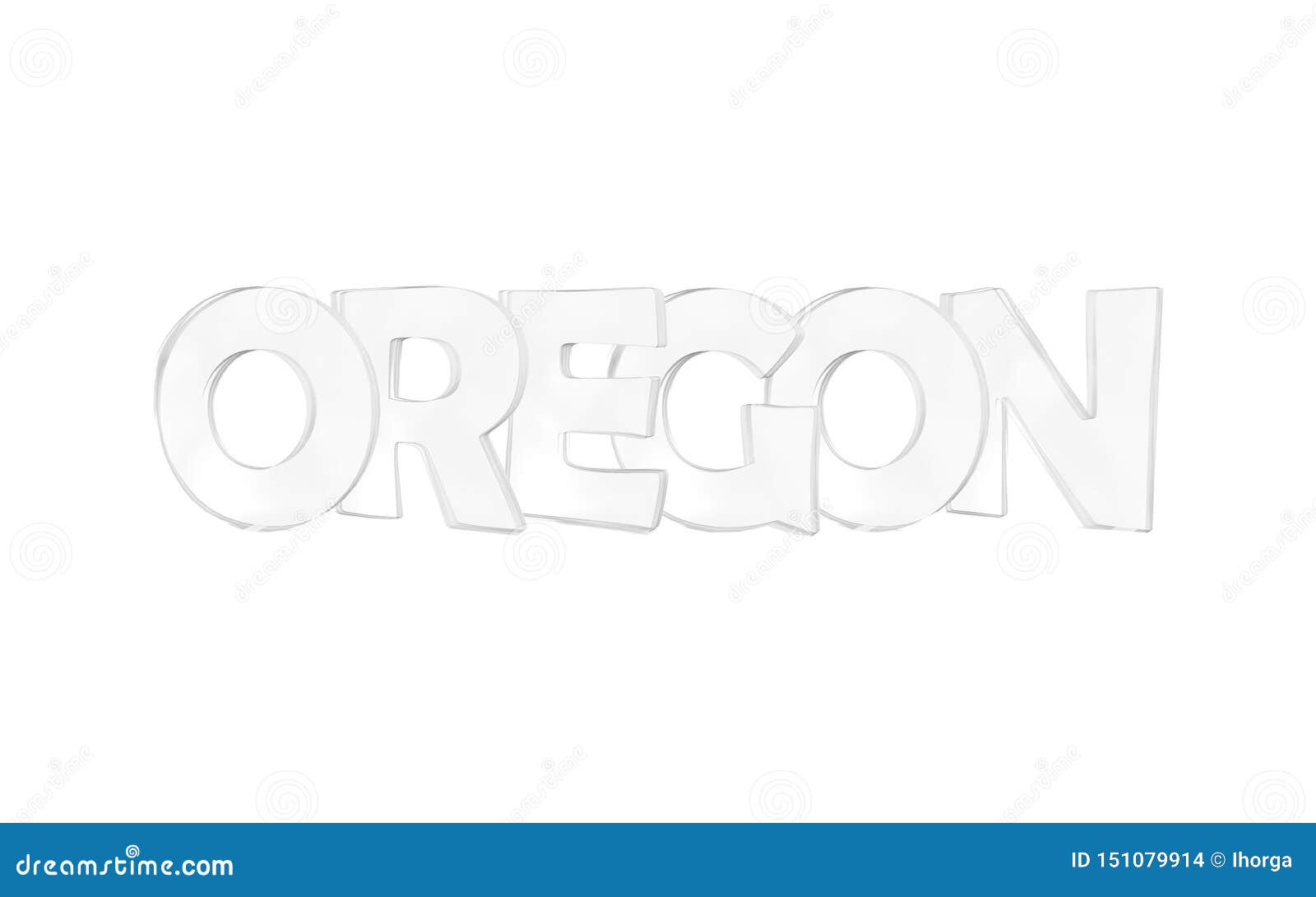 Oregon. Isolated USA State Names Stock Illustration - Illustration of ...