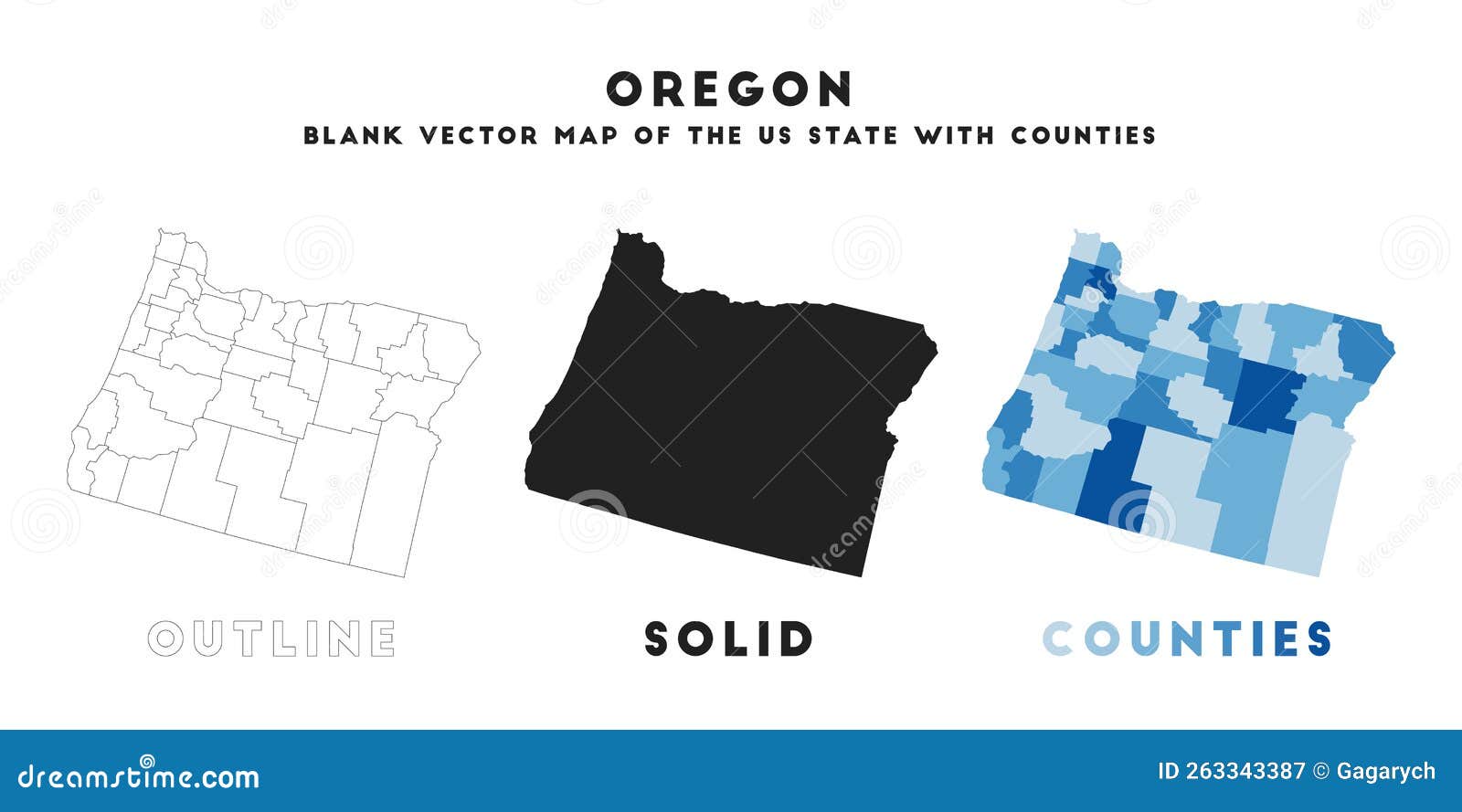 Oregon map. stock vector. Illustration of concept, graphic - 263343387