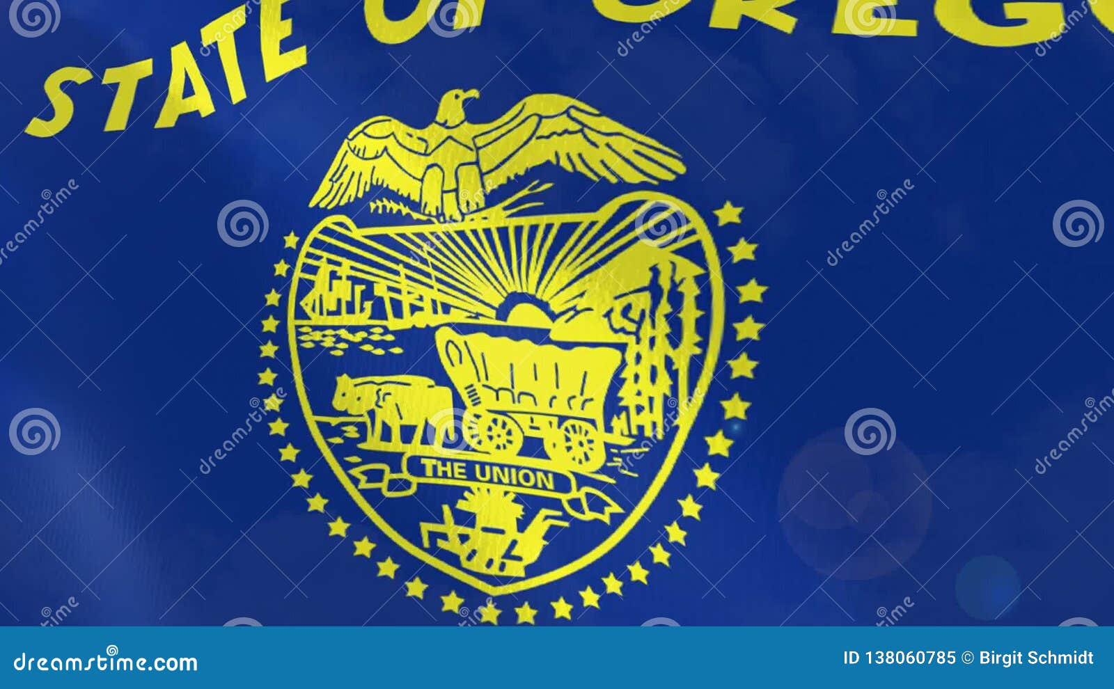 Oregon Realistic Flag Animation. Stock Video - Video of political ...
