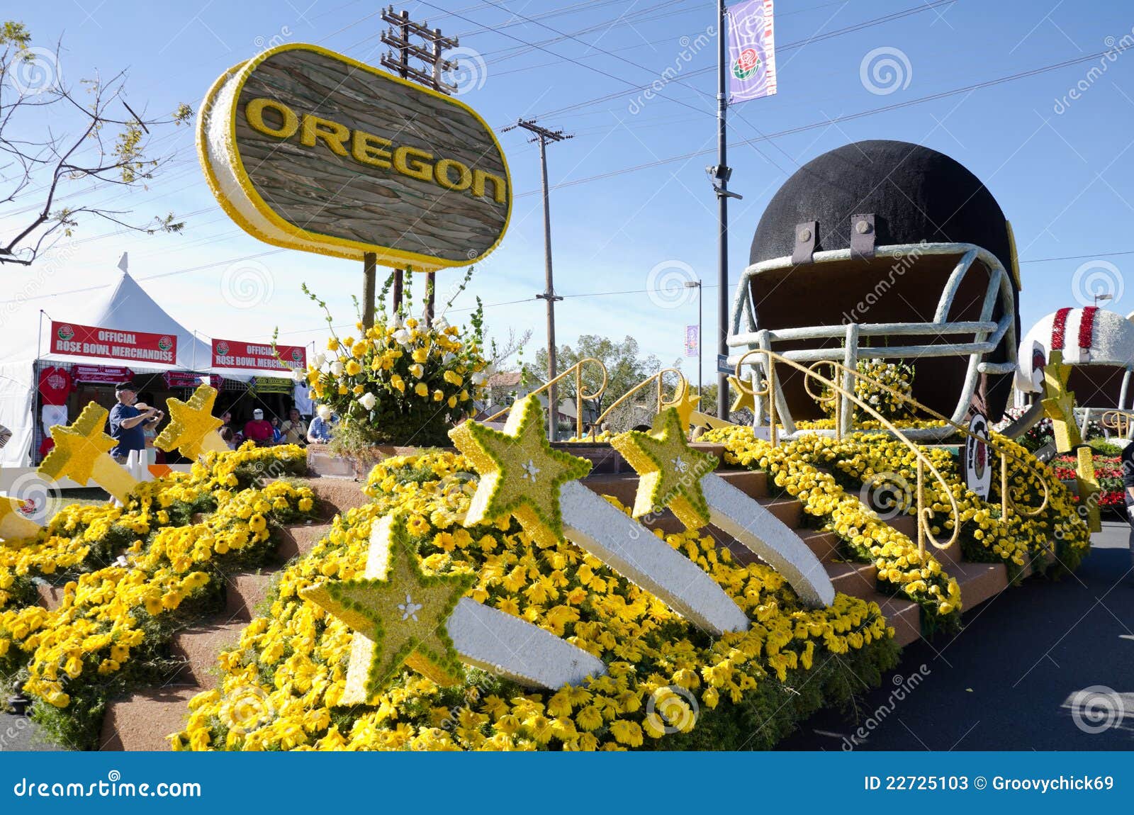 Oregon Rose Parade float editorial stock photo. Image of united - 22725103
