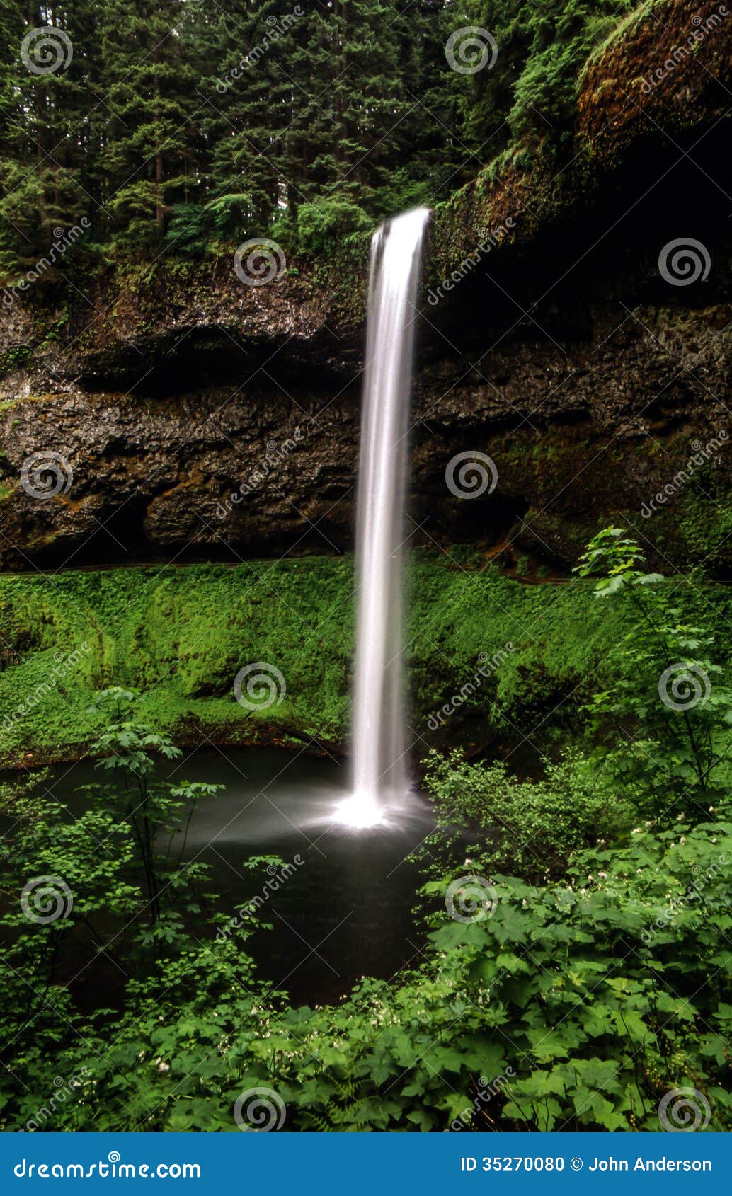 Oregonâ€™s Cascade Mountains, Silver Falls State Park Stock Photo ...