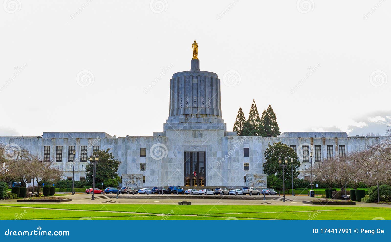 Oregon State Capitol Building Stock Image - Image of state, north ...