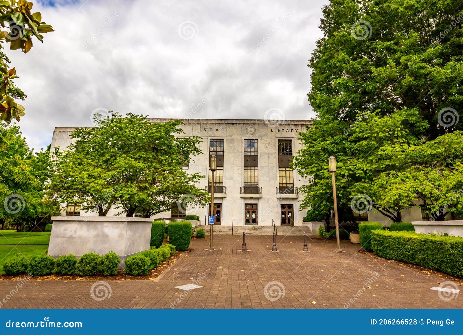 Oregon State Library Building Editorial Stock Photo - Image of states ...