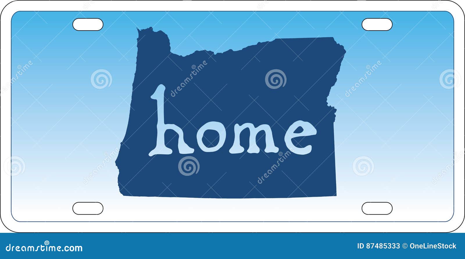 Oregon State License Plate Vector Stock Vector - Illustration of ...