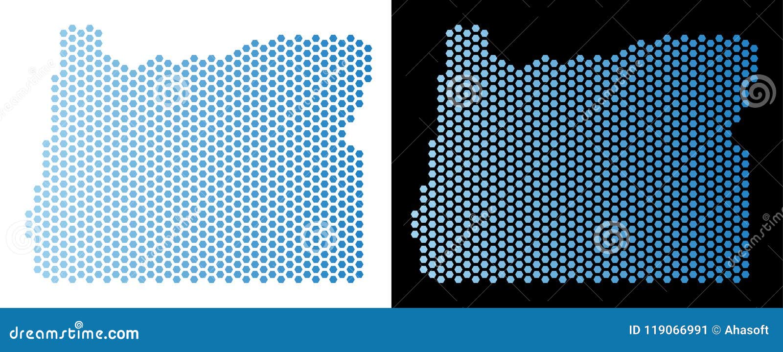 Oregon State Skyline And Landmarks Silhouette Cartoon Vector ...