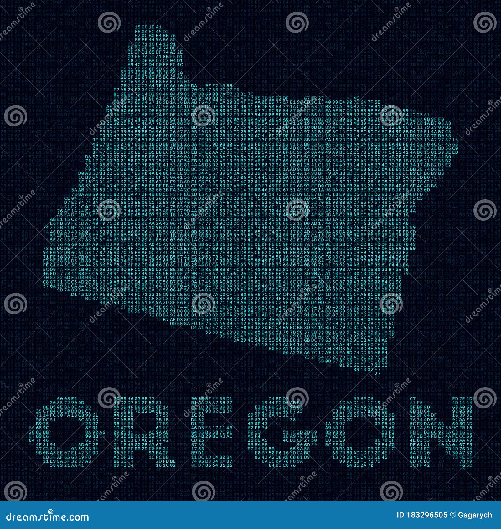 Oregon tech map. stock vector. Illustration of binary - 183296505