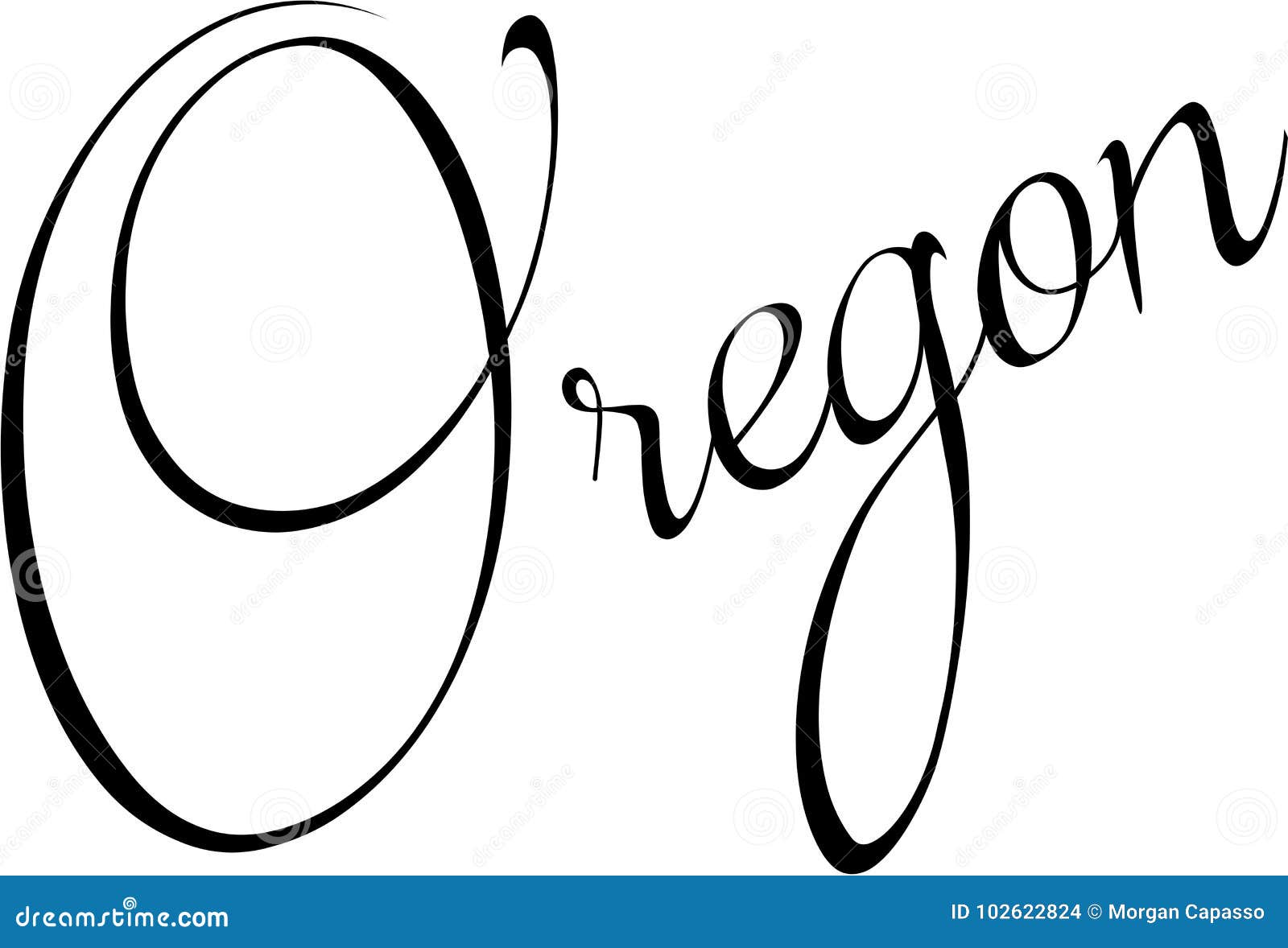 Oregon Text Sign Illustration Stock Vector - Illustration of logo ...