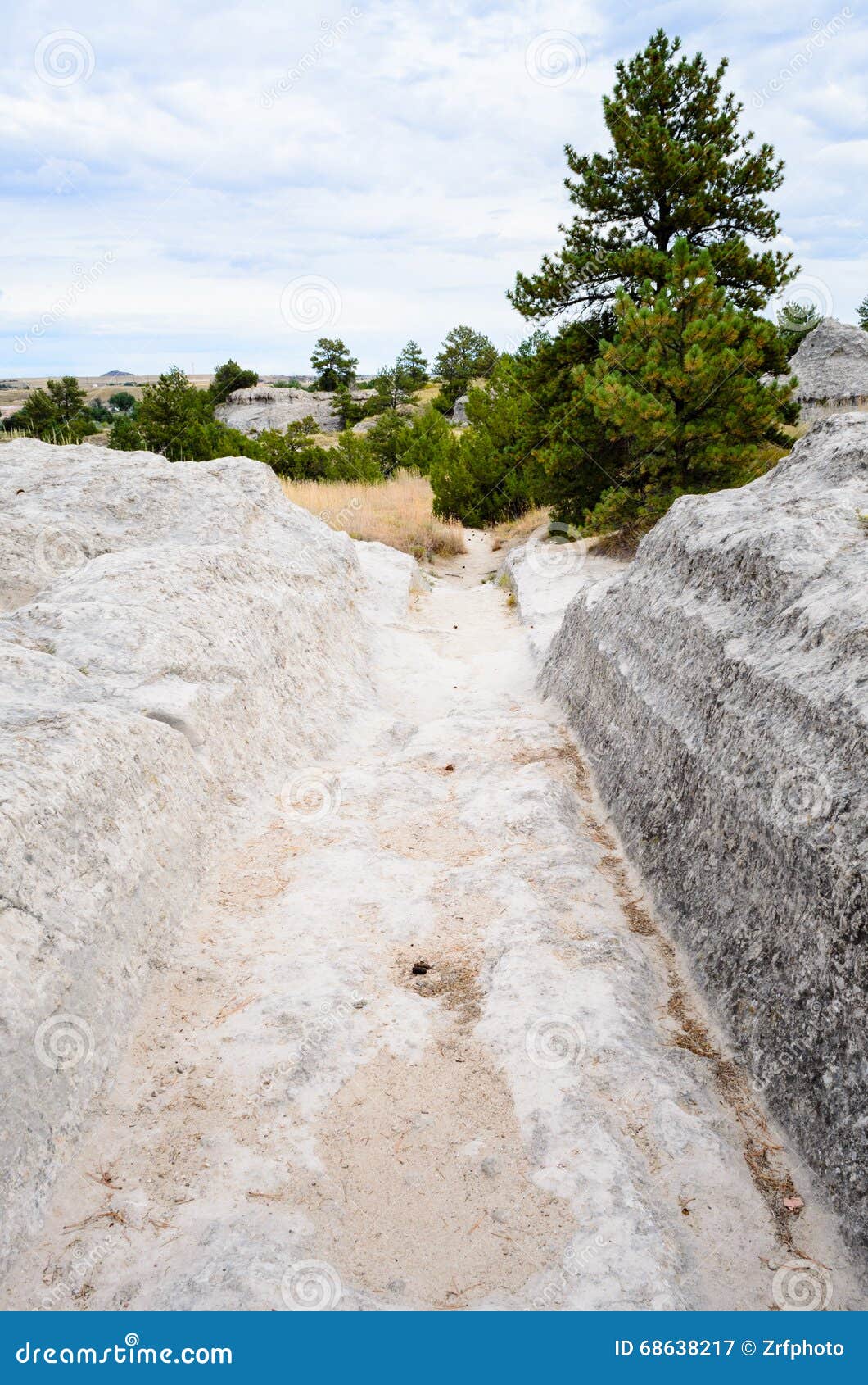 Oregon Trail Ruts State Historic Site Stock Image - Image of pass ...