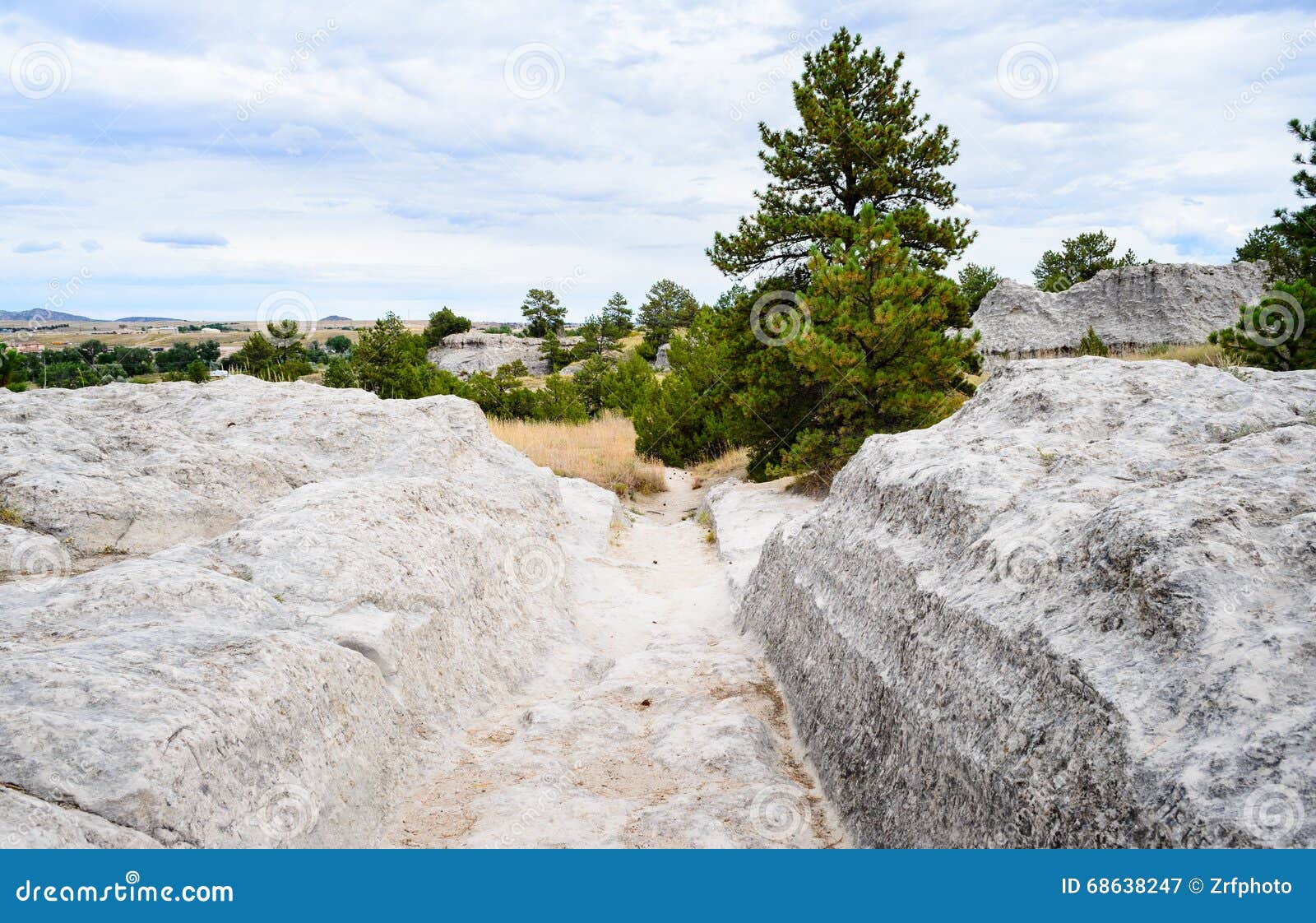Oregon Trail Ruts State Historic Site Stock Image - Image of ruts ...