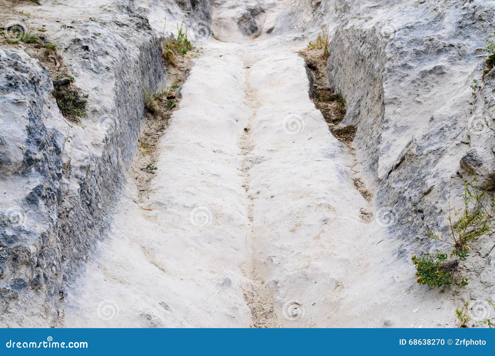 Oregon Trail Ruts State Historic Site Stock Photo - Image of sandstone ...