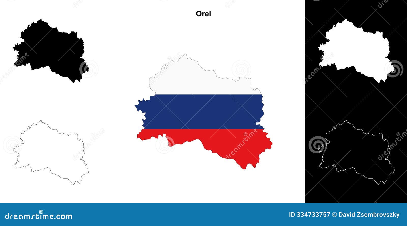 Orel Outline Map Vector Illustration | CartoonDealer.com #360651882