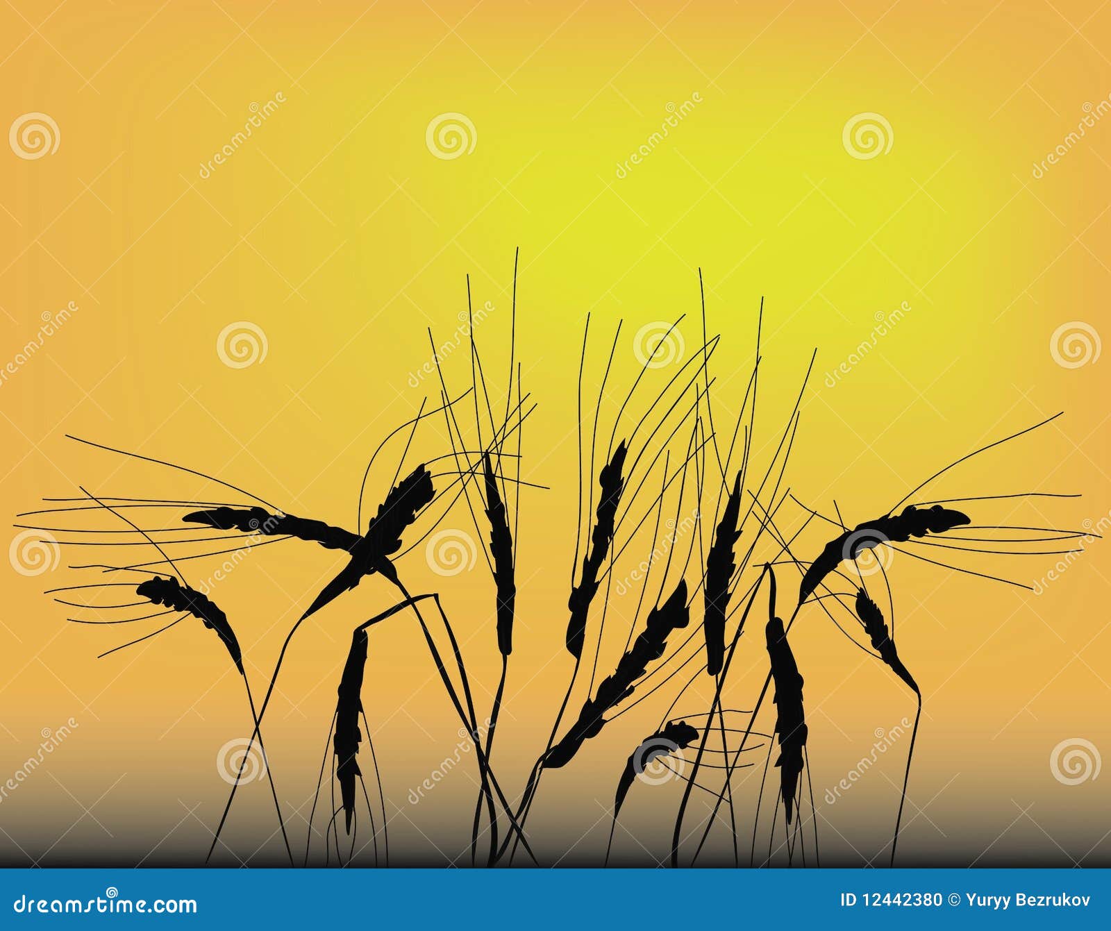 Oren vector illustratie. Illustration of geïsoleerd, gouden - 12442380