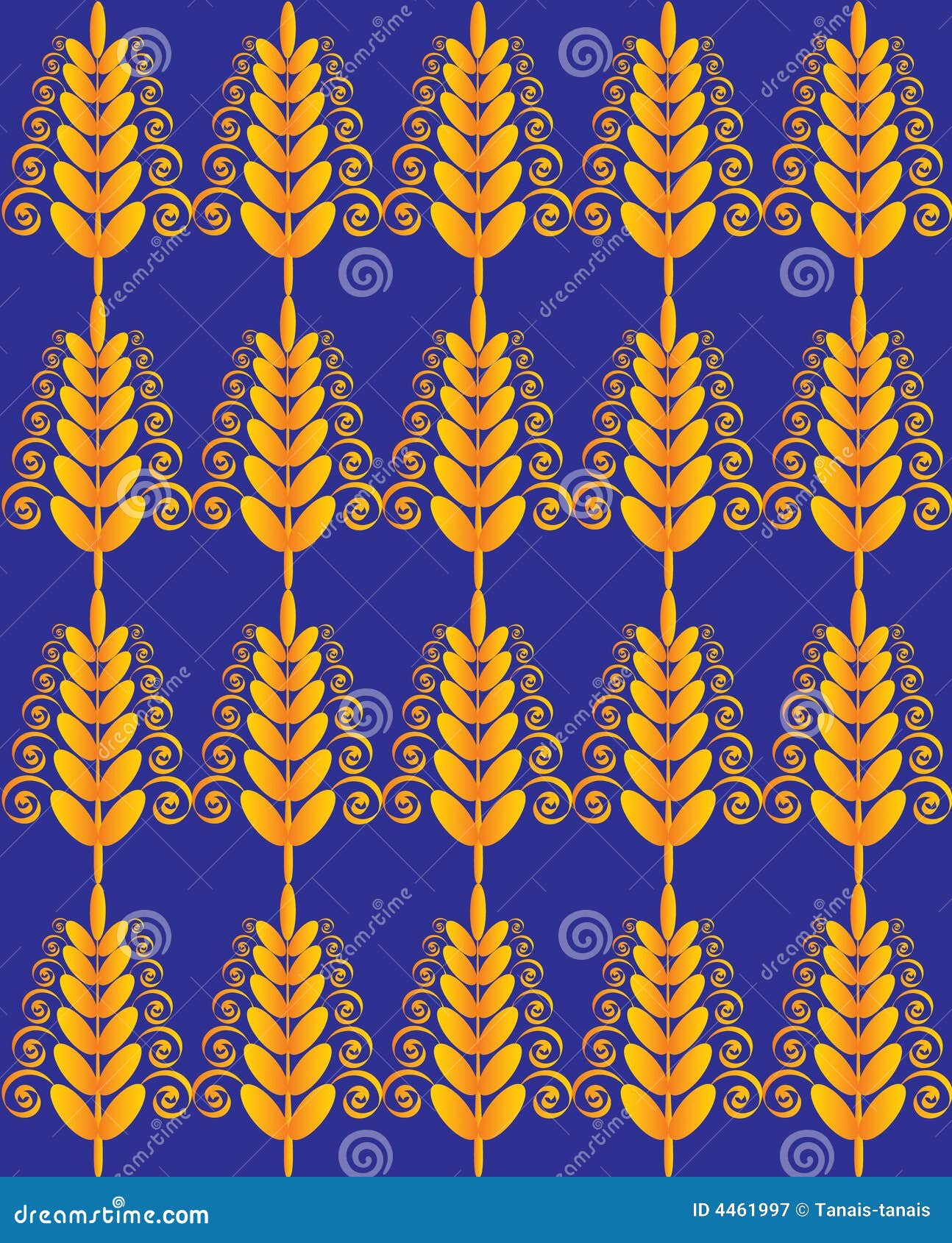 Oren vector illustratie. Illustration of gouden, landarbeider - 4461997