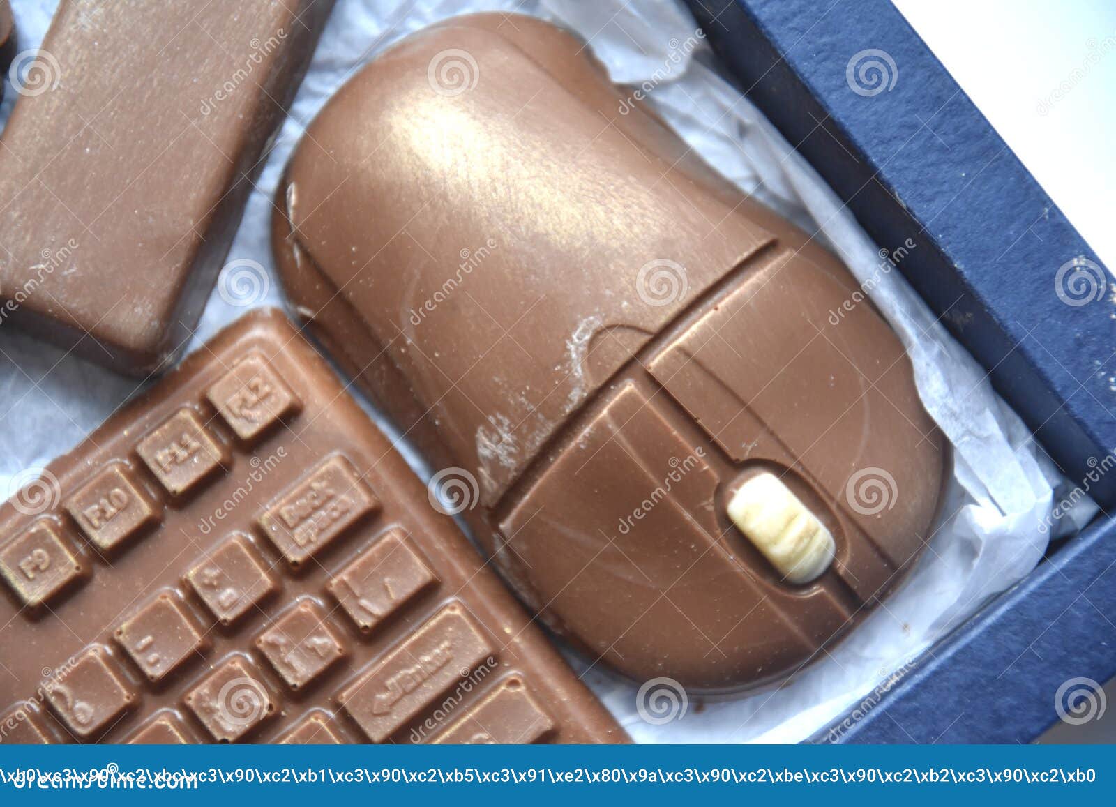 Chocolate Cake in Form of Keyboard with Mouse Stock Image - Image of ...