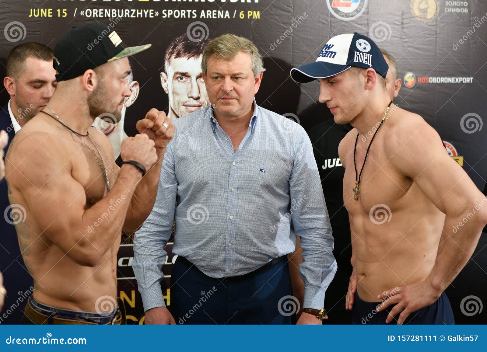 Orenburg Russia June 14 2018 Year Official Weigh In Fighters Mixed