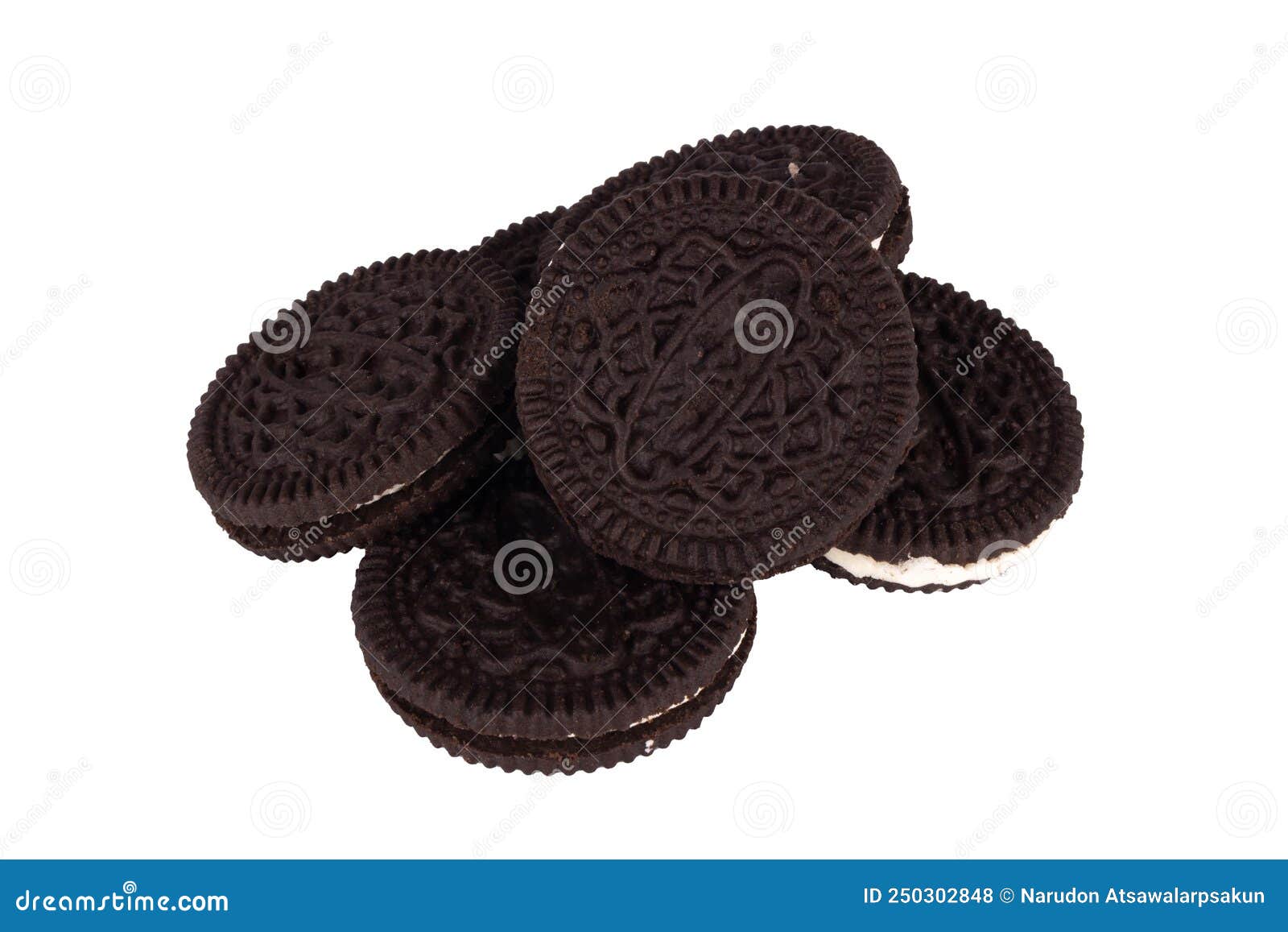 Oreo Aislado En Fondo Blanco Foto de archivo - Imagen de delicioso ...
